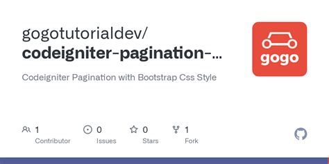 Github Gogotutorialdevcodeigniter Pagination Bootstrap Style