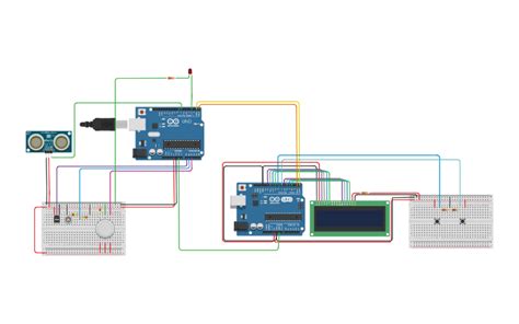 Circuit Design Copy Of Projet Arduino Capteurs Tinkercad