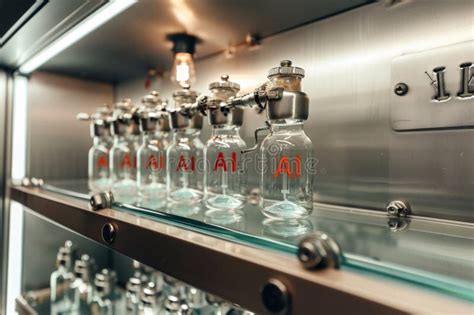 Ai Microchip In Futuristic Lab With Glowing Circuits High Tech Illustration Vibrant Digital