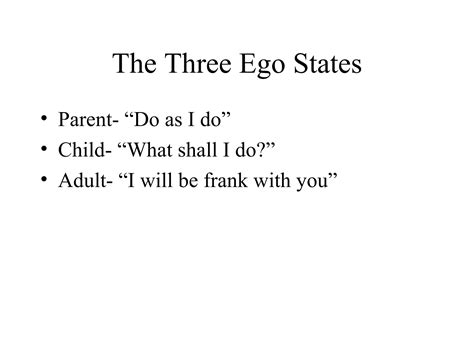 Transactional Analysis Ppt