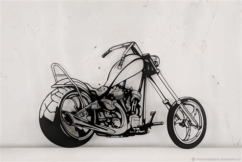 Chopper, Moped, Motorcycle, Painting, Painting Art, Choppers ...