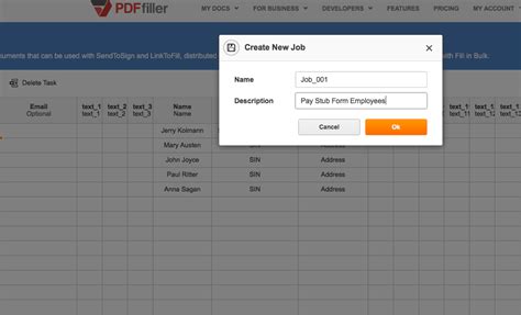 Auto Fill Forms Multiple PDF Documents PdfFiller