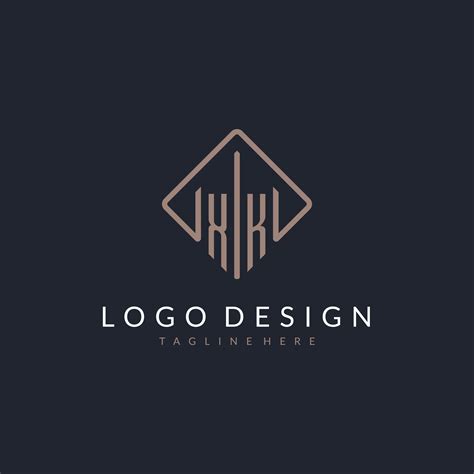 Xk Initial Logo With Curved Rectangle Style Design 27583226 Vector Art At Vecteezy