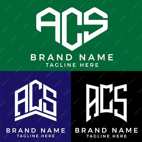 Premium Vector Acs Letter Logo Acs Best Vector Image Acs Monogram