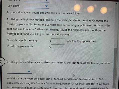 Solved Using The Variable Rate And Fixed Cost What Is Chegg Com