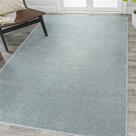 Jonathan Y Haze Solid Low Pile Light Blue 3 Ft X 5 Ft Area Rug
