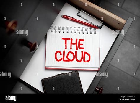 Handwriting Text The Cloud Business Concept Programs Used In Storing