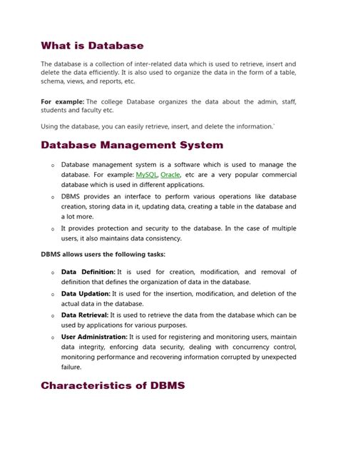 Databasenotesclass Pdf Databases Inheritance Object Oriented Programming