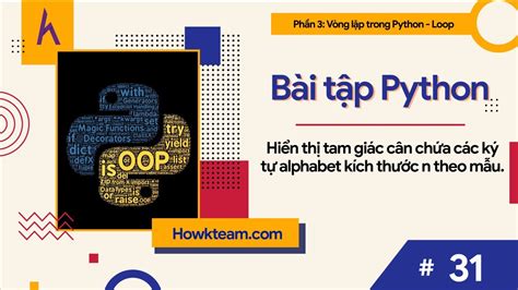 Hướng dẫn cách vẽ tam giác cân trong python bằng code đơn giản