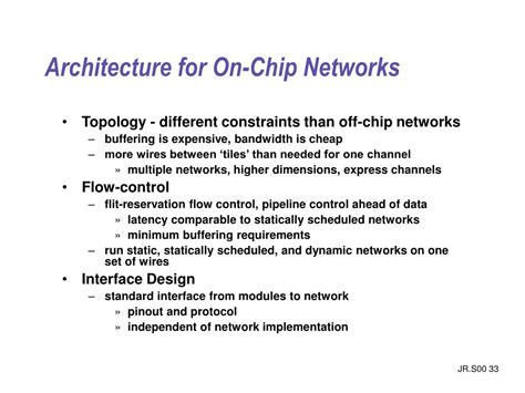Ppt Lecture 25 Networks And Interconnect Networks On A Chip Powerpoint