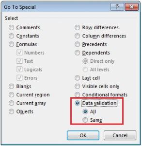 Find All Cells That Have Data Validation In Microsoft Excel