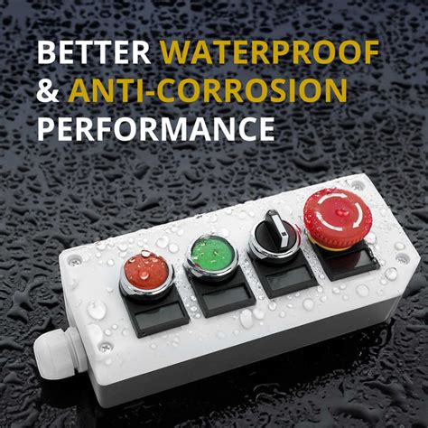 Control Station Box Set Includes 3 Push Buttons And Rotary Switch —