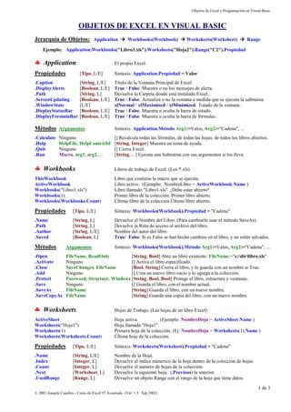 Vba Y Objetos Excel PDF