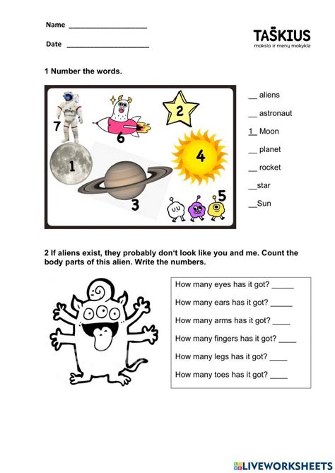Interview An Alien Worksheet Worksheets Library