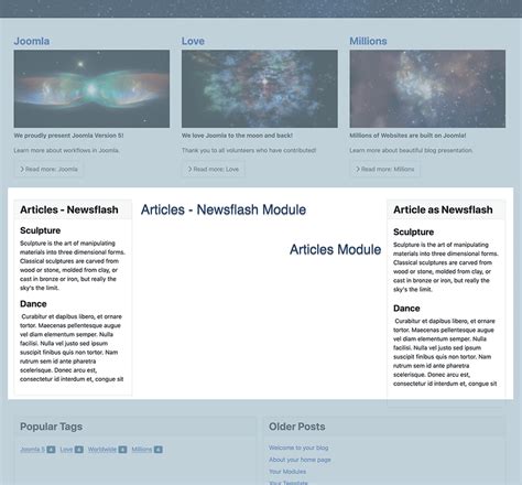 Help5xsite Modules Articles Joomla Documentation