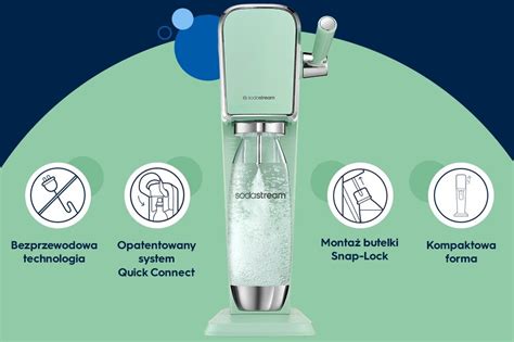 Sodastream Art Miętowy Saturator Niskie Ceny I Opinie W Media Expert