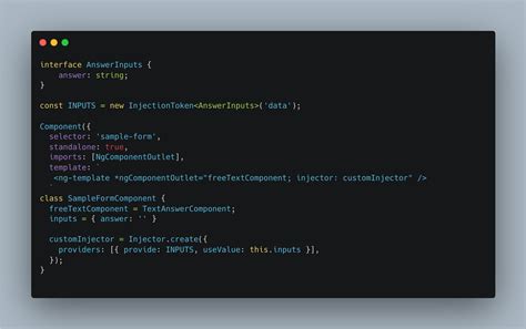 Efficient Dynamic Forms With Ngcomponentoutlet In Angular