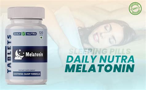 Buy Daily Nutra Melatonin 10 Mg Improve Sleep Deep Sleep Smooth