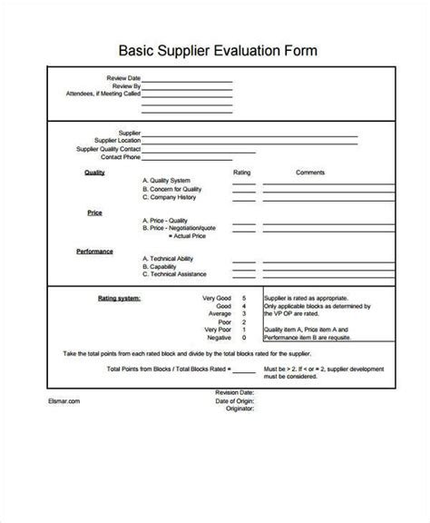 Free 43 Evaluation Forms In Ms Word Pdf Excel