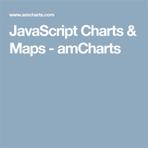 Javascript Charts And Maps Amcharts Javascript Chart Map