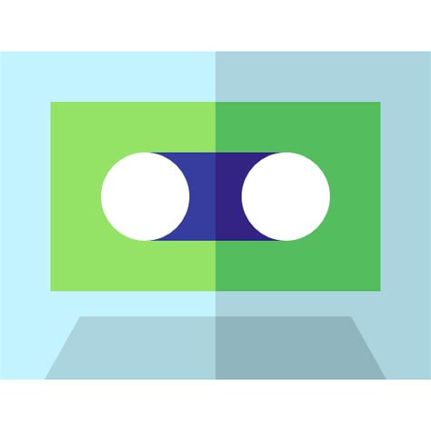 Cassette Basic Straight Flat Icon