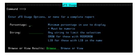Z OS ZFS ISPF Tools Open Mainframe Project