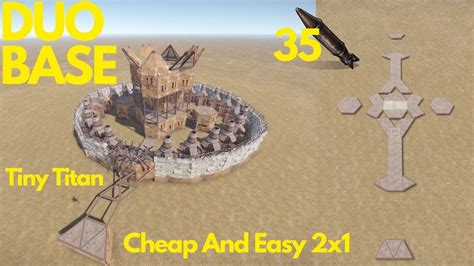 The Tiny Titan Unbreakable 2x1 Design Rust Base Tutorial Rustbase