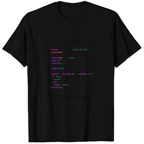 Verilog Developer Fpga Programmer T Shirt Id 11814575 By Printblur