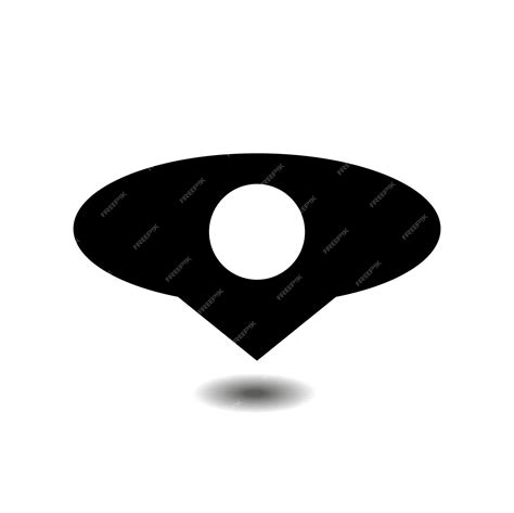 Premium Vector Zero Digit Location Icon Vector