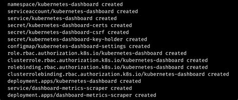 Vultr Kubernetes Dashboard Note On