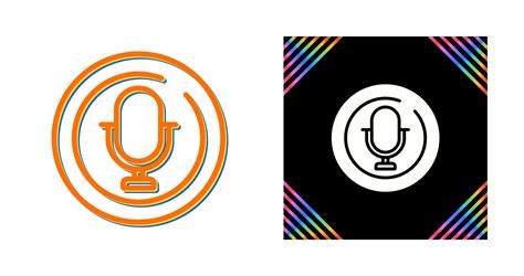Microphone Circle Vector Icon 38969511 Vector Art At Vecteezy
