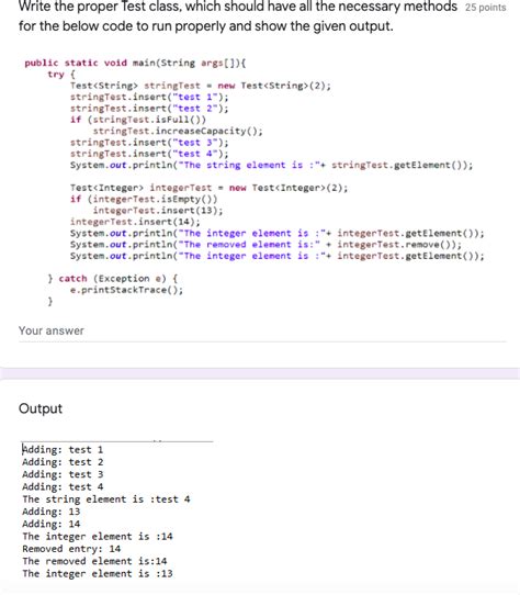 Solved Code Sample If Needed Public Static Void Chegg