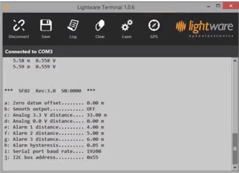 Light Ware Sf30 D 200m Lidar Laser Ranging Sensor Altimeter Pixhawk
