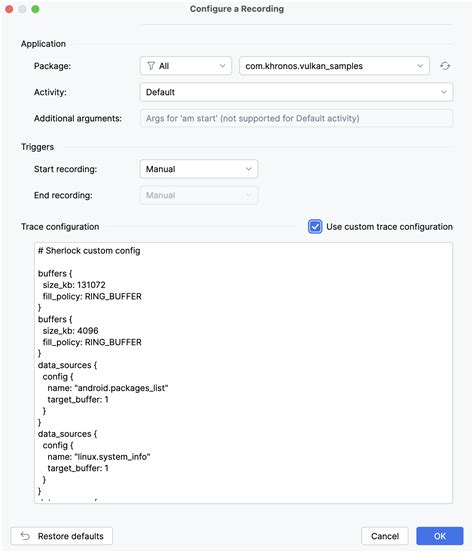 Record A System Trace Android Performance Analyzer Android Developers