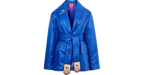 King Naked Late Bloomer Puffer Jacket In Blue Lyst