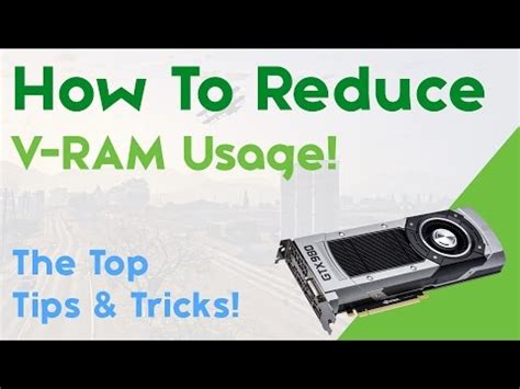 How To Reduce V RAM Usage YouTube