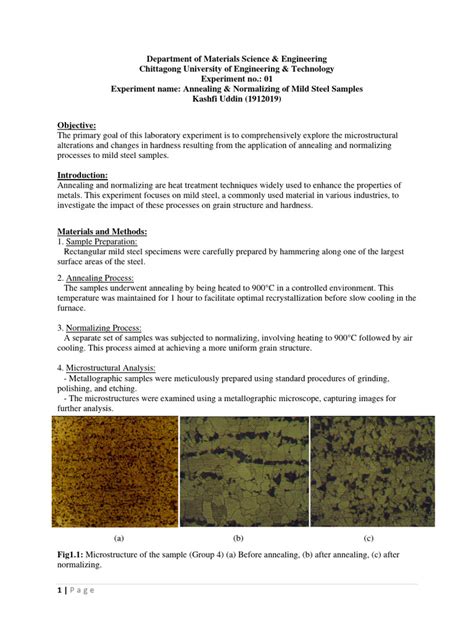 Annealing And Normalizing Pdf Strength Of Materials Steel