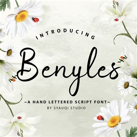 Benyles A Hand Lettered Script Font Masterbundles