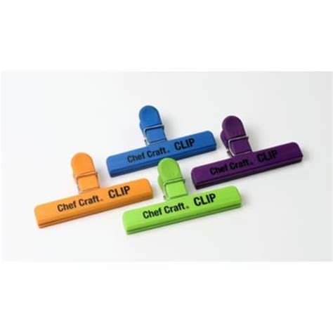 Assorted Color Large Bag Clips Pack Of 4 4 Pack Kroger
