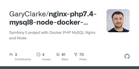 Github Garyclarkenginx Php74 Mysql8 Node Docker Network Symfony 5