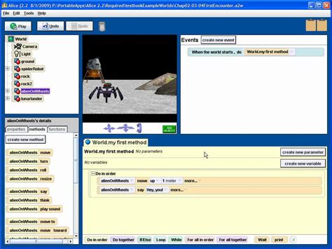 Simple Alice Programming Part 1 Youtube