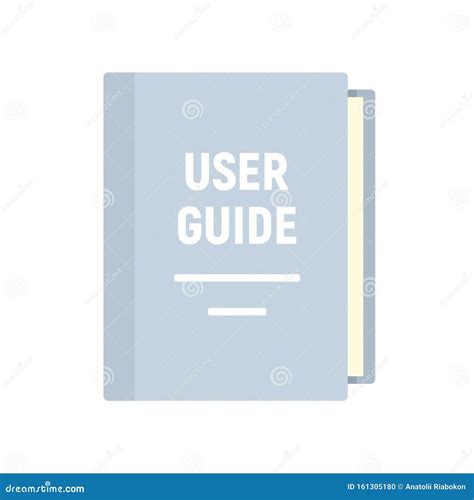 User Guide Icon Flat Style Stock Vector Illustration Of Design Flat