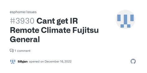 Cant Get Ir Remote Climate Fujitsu General · Issue 3930 · Esphome