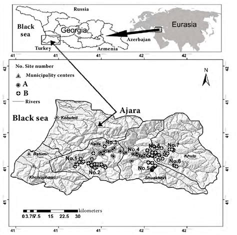 Distribution Of Vegetation Sampling Plots In The Research Area The