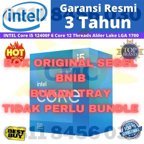 Jual Intel Core I5 12400f 6 Core 12 Threads Alder Lake Lga1700 Shopee Indonesia