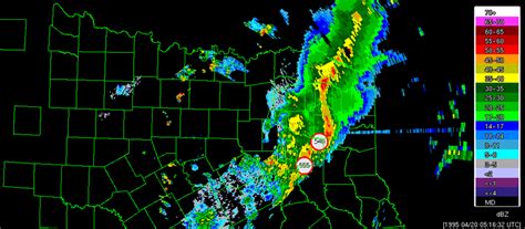 a top original reflectivity field of a squall line case with clear