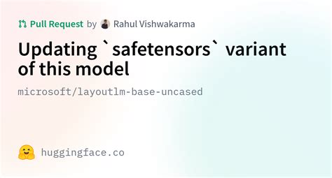 Microsoft Layoutlm Base Uncased · Updating `safetensors` Variant Of