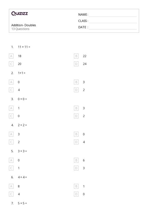 50 Addition Worksheets For 6th Class On Quizizz Free And Printable