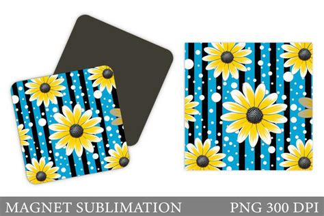 Daisy Magnet Design Flowers Magnet Sublimation 3179028