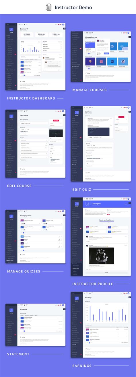 Laravel学习系统andvue教育后台管理模板 Luma